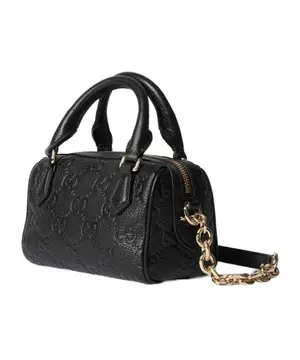 Gucci Gg Emblem Mini Boston Bag