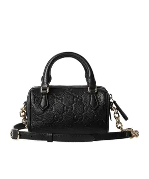 Gucci Gg Emblem Mini Boston Bag