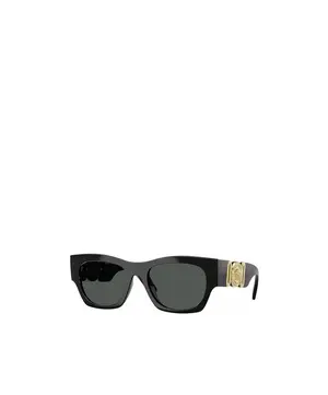 Versace Medusa Head-plaque Sunglasses - Black