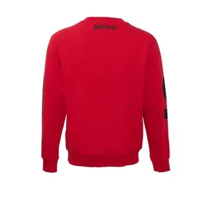 Just Cavalli Round Neck Logo Sweater - Red