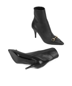 Gucci Horsebit Zip Ankle Boots