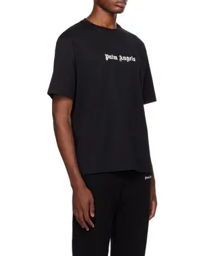 Palm Angels Logo Printed Crewneck T-shirt