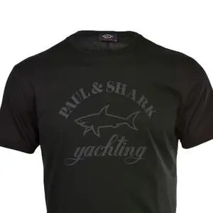 PAUL  SHARK Round-necked Logo T-shirt