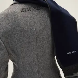 Miu Miu Single-breasted Wool Jacket With Notched Lapels