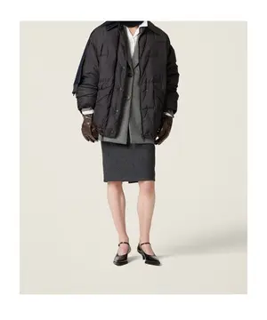 Miu Miu Single-breasted Wool Jacket With Notched Lapels