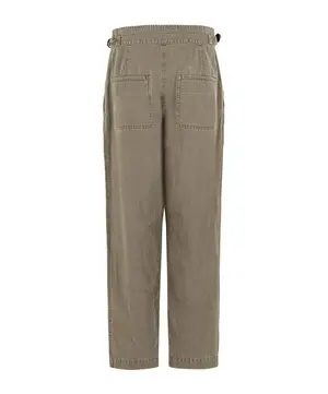 Isabel Marant Étoile Straight-leg Trousers With Elasticated Waist - Gray
