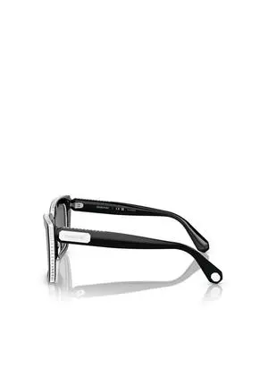 SWAROVSKI Logo Rectangular Sunglasses