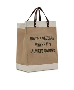 Dolce & Gabbana Logo Tote Bag - Brown
