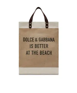 Dolce & Gabbana Logo Tote Bag - Brown