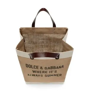 Dolce & Gabbana Logo Tote Bag - Brown