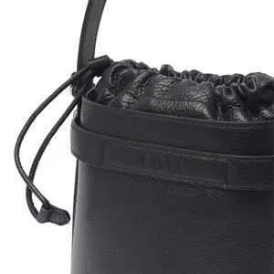 Furla Giove Drawstring Mini Bucket Bag - Black
