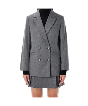 A.p.c. Double-breasted Blazer - Black