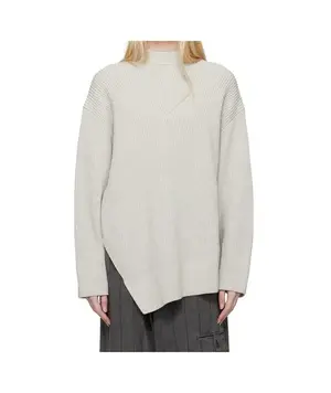 Studio Nicholson Asymmetrical Hem Knit Sweater