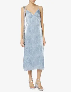Michael Kors Allover Print Spaghetti Strap Dress