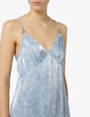 Michael Kors Allover Print Spaghetti Strap Dress