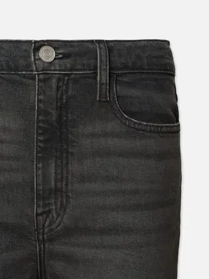FRAME Logo Patch Wide-leg Jeans