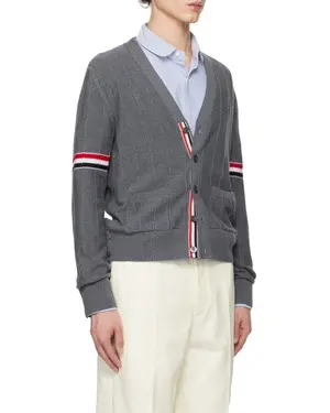 Thom Browne Striped Buttoned Cardigan