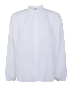 Aspesi Gathered Stand-collar Blouse