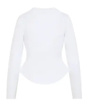 Alaïa Long-sleeved T-shirt With Boat Neckline - No
