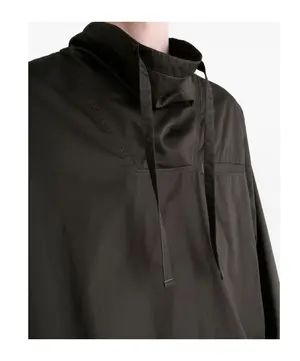 LEMAIRE Long Sleeve Drawstring Sweatshirt - Brown
