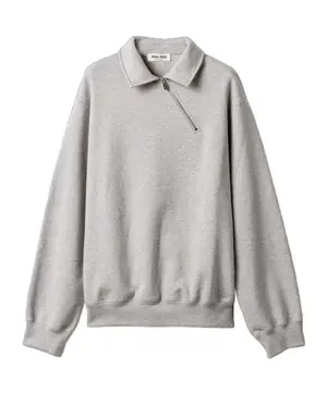 Miu Miu Zippered Cotton Fleece Jacket - Grey