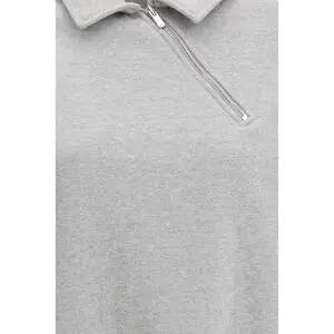 Miu Miu Zippered Cotton Fleece Jacket - Grey