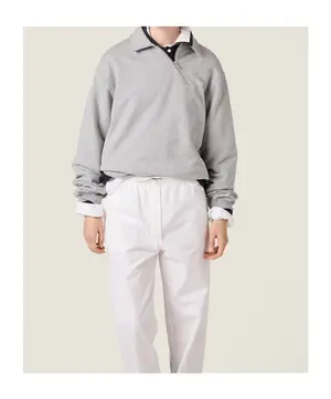 Miu Miu Zippered Cotton Fleece Jacket - Grey