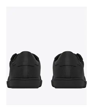 Saint Laurent Court Classic Sl/10 Perforated Sneakers - Black