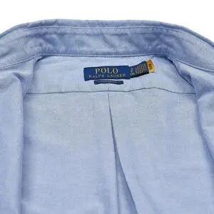 Polo Ralph Lauren Logo Embroidered Curved Hem Shirt - Blue