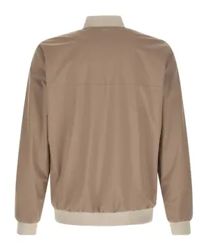 Herno Zip-up Bomber Jacket With Patch Pockets