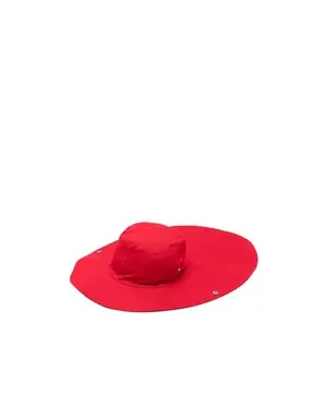 Attico Logo-embroidered Sun Hat - Red