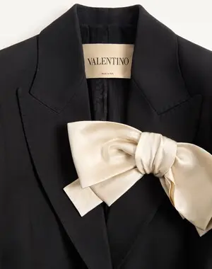 Valentino Garavani Long-sleeved Jacket With Bow Detail