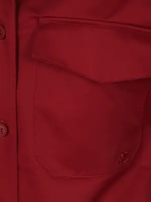 COURREGES Courrèges Utility Shirt With Asymmetrical Hem - Ruby