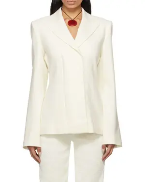 Acne Studios Long-sleeved Suit Coat With Peak Lapel