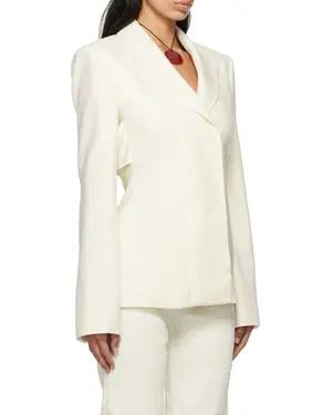 Acne Studios Long-sleeved Suit Coat With Peak Lapel
