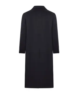 Kiton Long-sleeved Double-breasted Coat - Blue