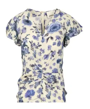 Isabel Marant Étoile Terenae Floral V-neck Midi Dress - Multicolor