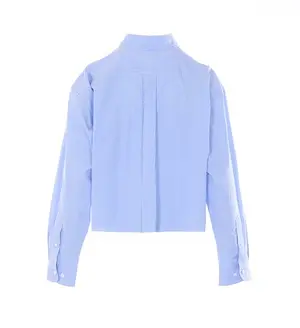 Miu Miu Striped Logo Embroidered Shirt - No