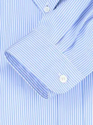Miu Miu Striped Logo Embroidered Shirt - No