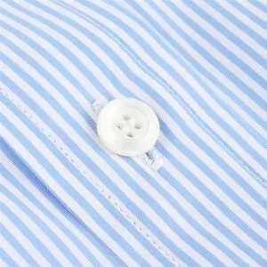 Miu Miu Striped Logo Embroidered Shirt - No