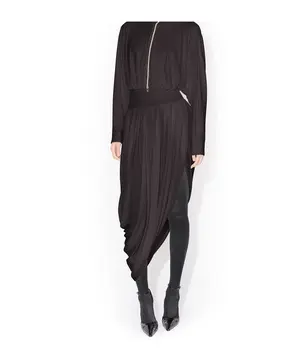 Alaïa Twisted Fluid Jersey Skirt