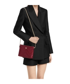 Gucci Gg Marmont Pochette With Chain