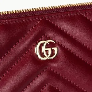 Gucci Gg Marmont Pochette With Chain