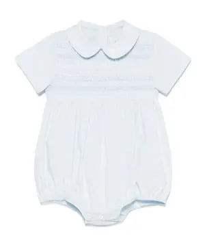 Fendi Embroidered Logo Poplin Body With Peter Pan Collar