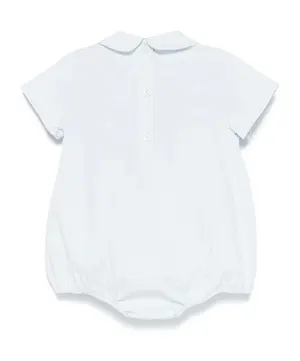 Fendi Embroidered Logo Poplin Body With Peter Pan Collar