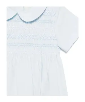 Fendi Embroidered Logo Poplin Body With Peter Pan Collar