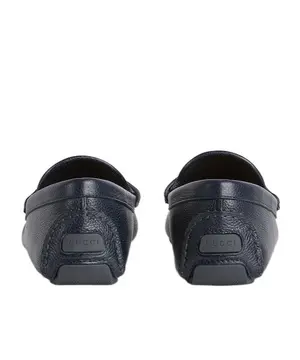Gucci Double G Driver Loafers - Blue