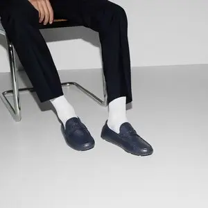 Gucci Double G Driver Loafers - Blue