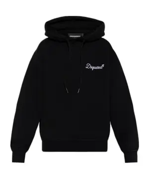 Dsquared2 Logo Embroidered Drawstring Hoodie