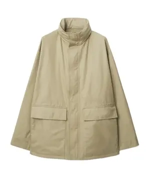 Burberry High-neck Jacket With Equestrian Knight Embroidery